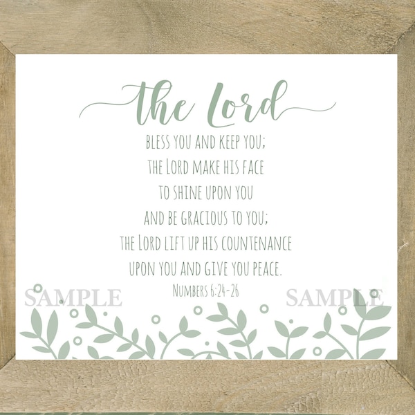 Aaronic Blessing - Etsy