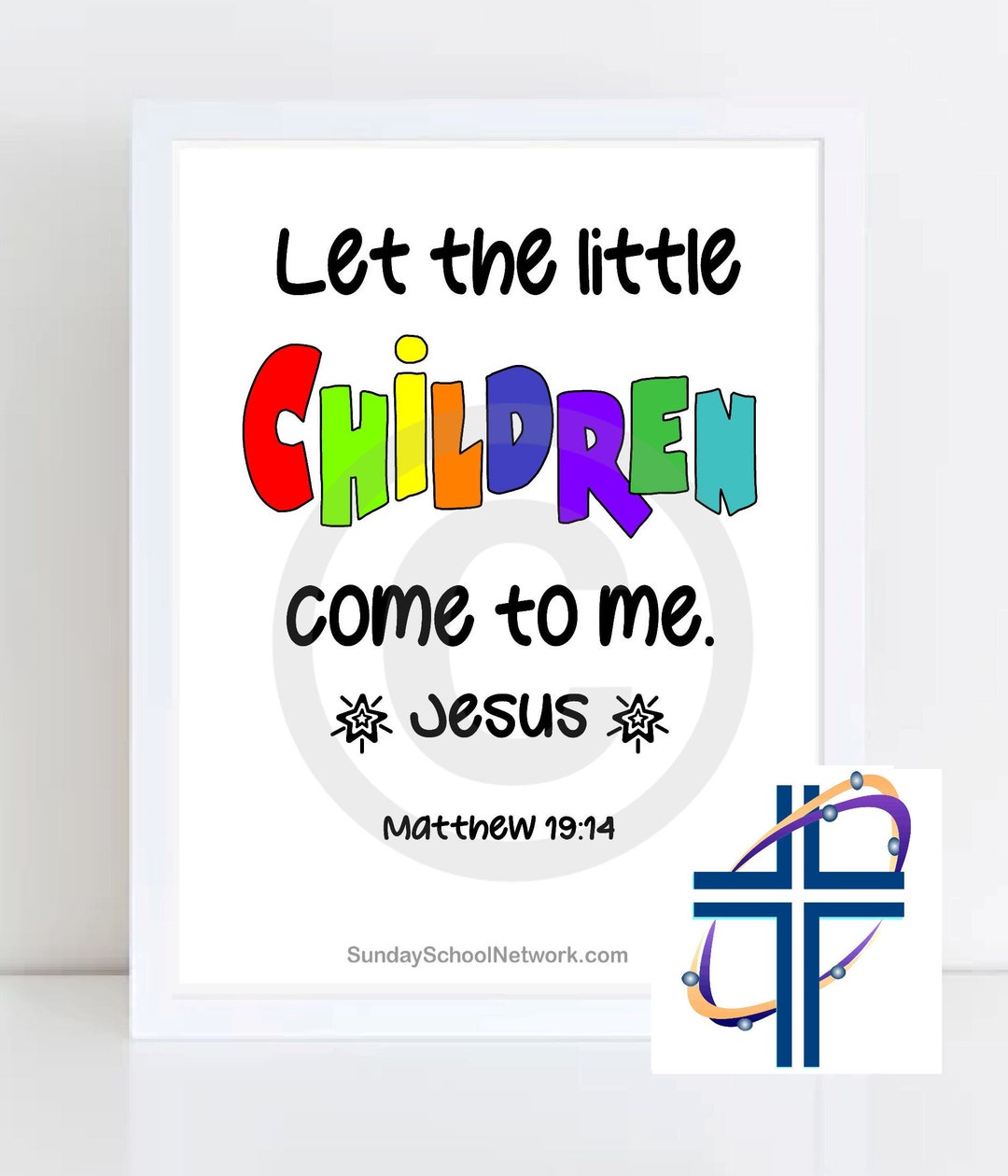 Let the Little Children Come to Jesus, Printable Poster, Kids Wall ...