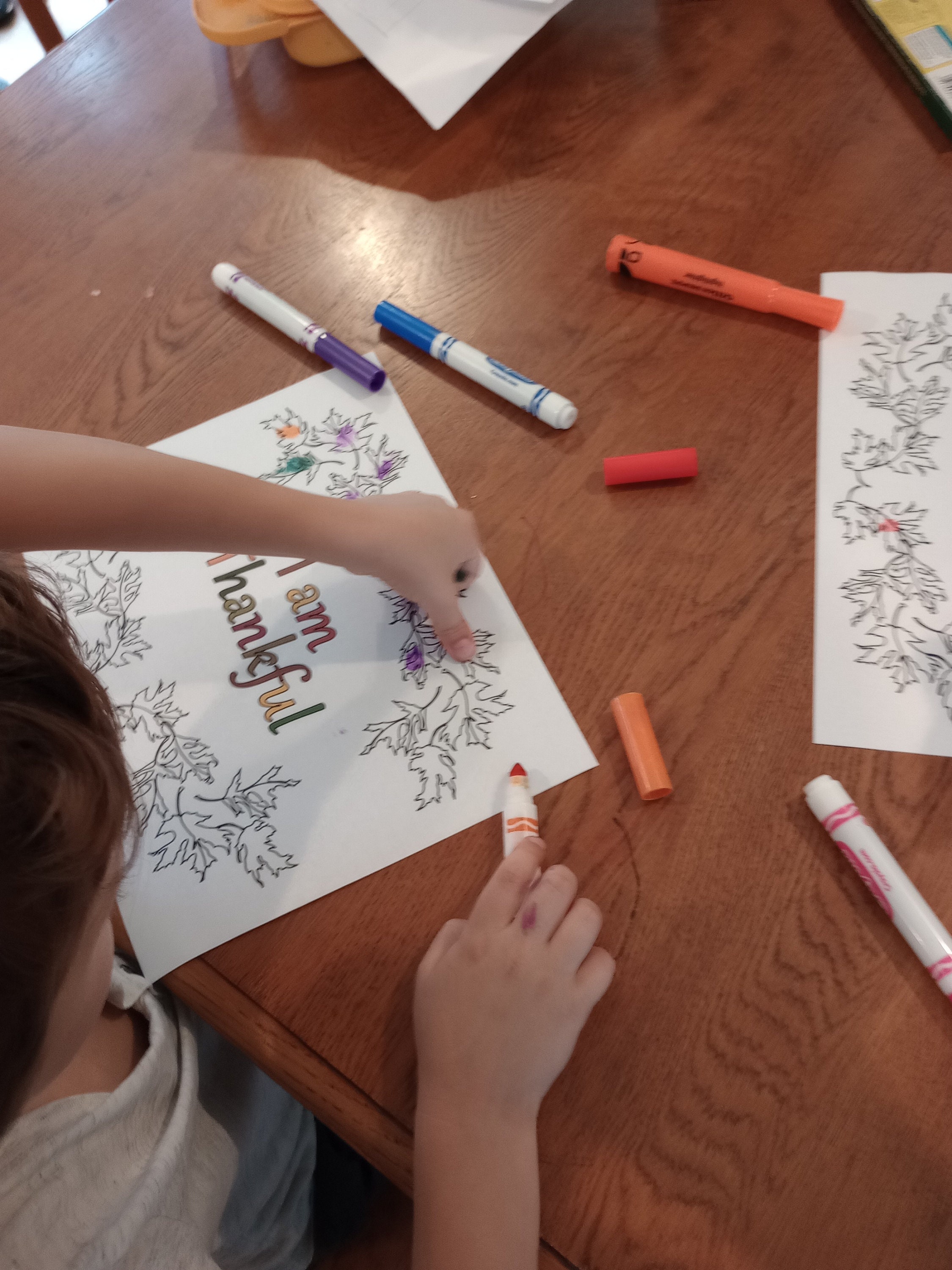 Thanksgiving Craft Fingerprint Art Activity, Kindergarten Classroom ...