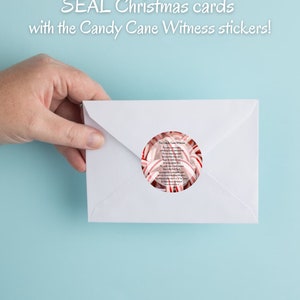 Candy Cane Message Card & Stickers: Religious Christmas Printable (PDF ...