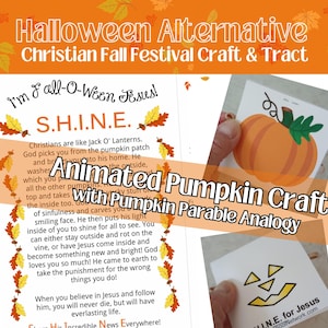 Pumpkin Parable Craft: Christian Halloween Alternative Activity (PDF ...
