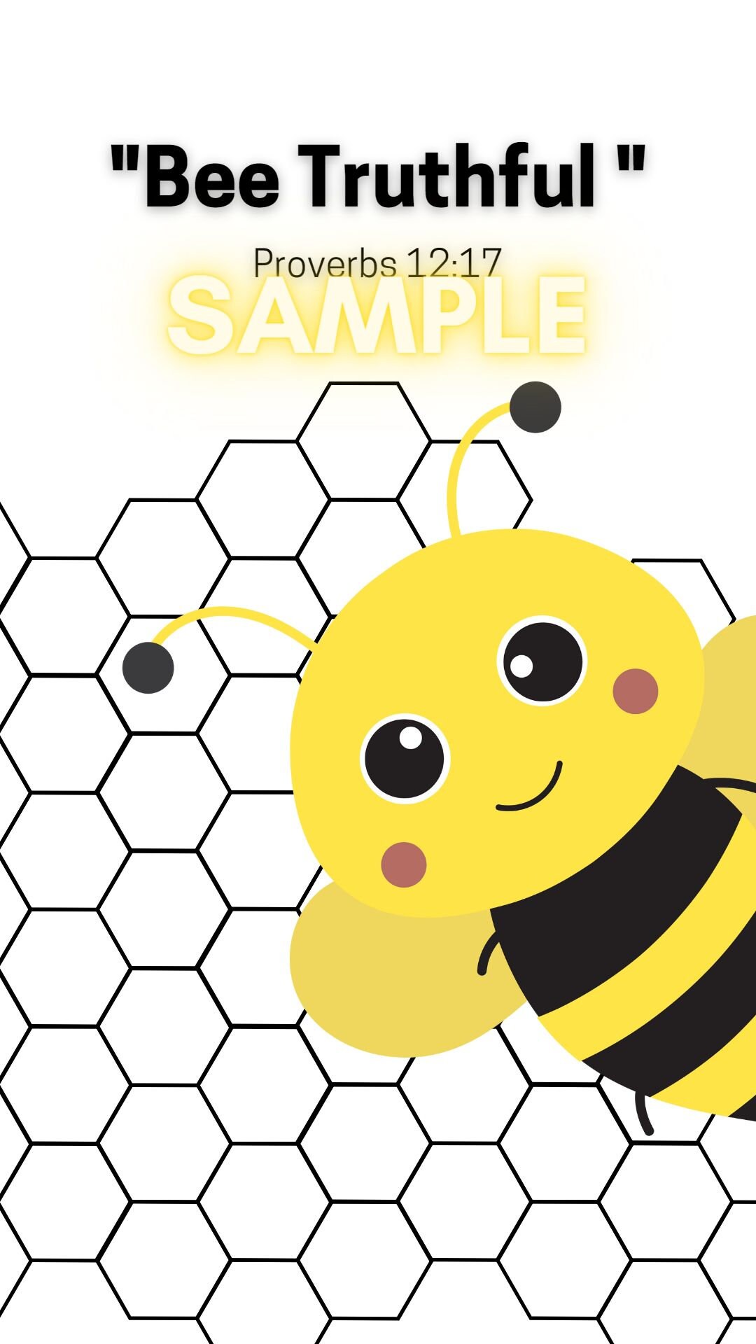 Bee Bible Verse Cards for Kids: Christian Education (PDF Pattern) - Etsy