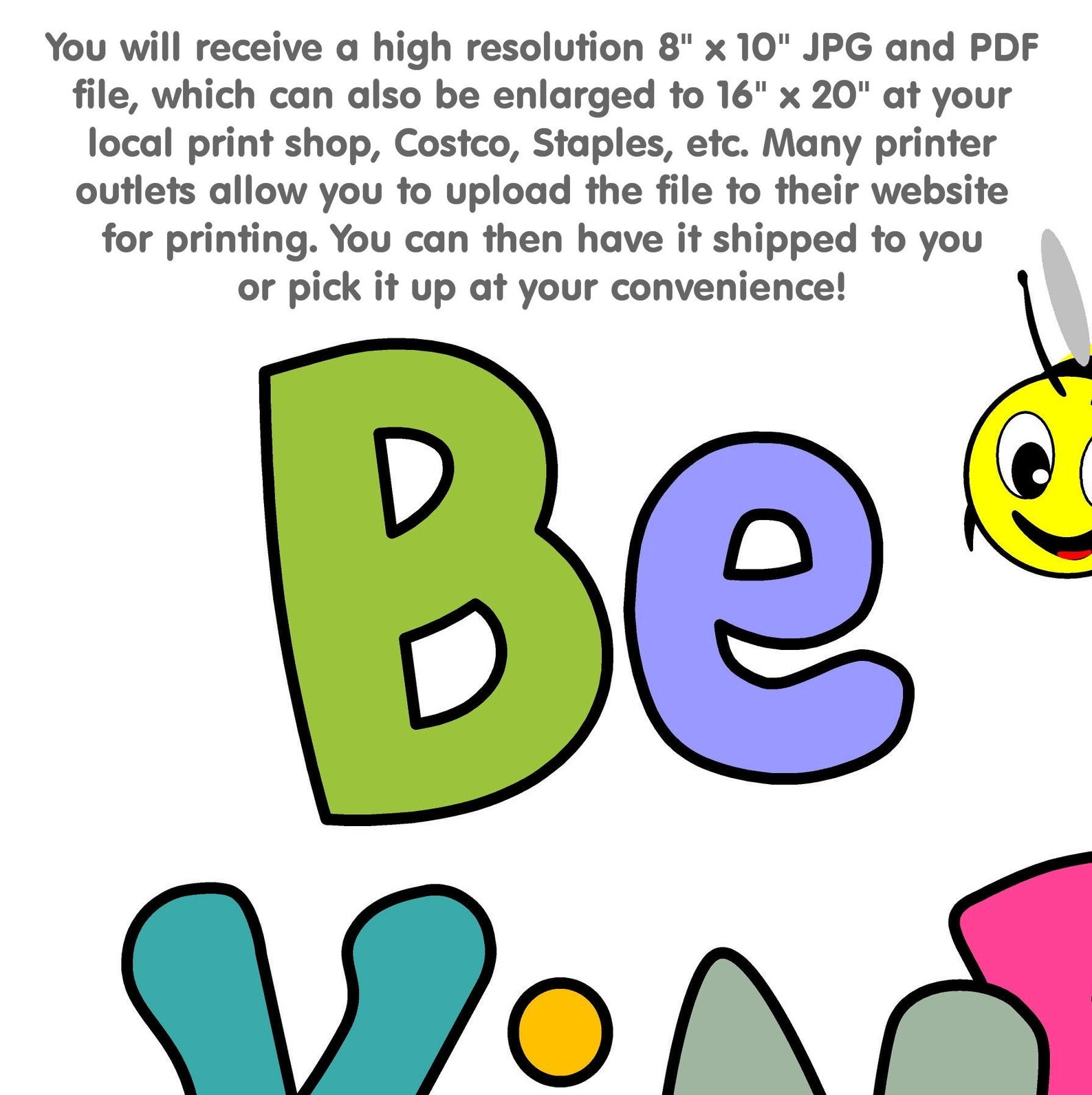 Be Kind Bible Verse Printable Poster Kindness Wall Art - Etsy