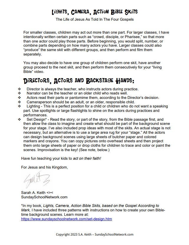 Bible Skits on the Life of Jesus | 25 Gospel Skits | Christian Drama ...