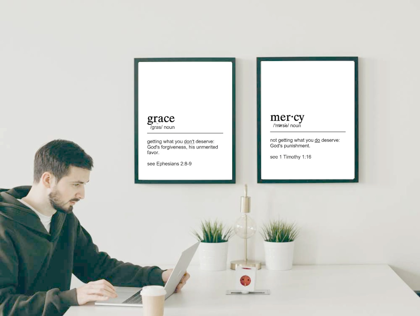 Bible Definitions GRACE and MERCY | Christian Gifts | Printable Wall ...