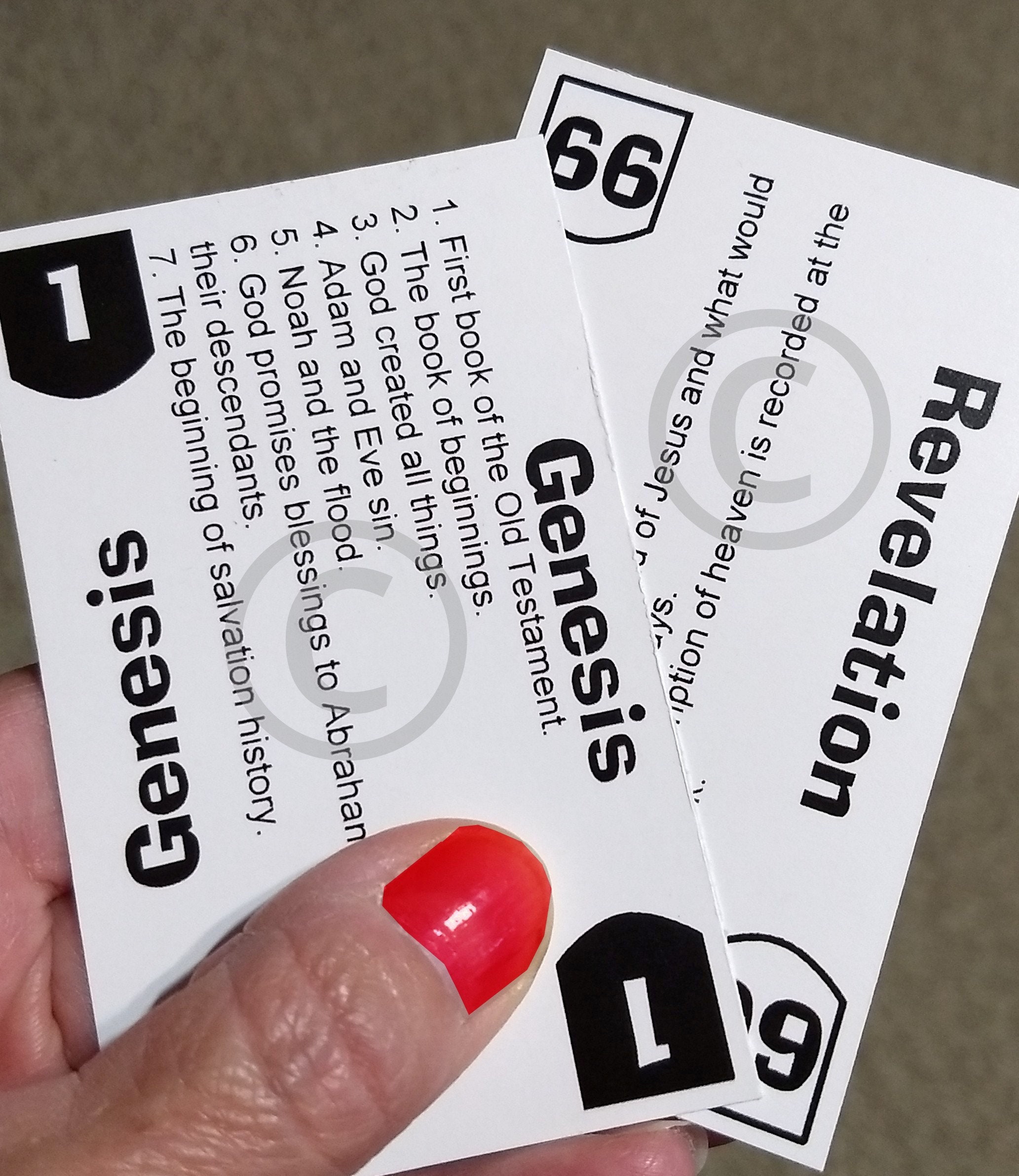 Bible Card Game Family Game Night Books of the Bible - Etsy