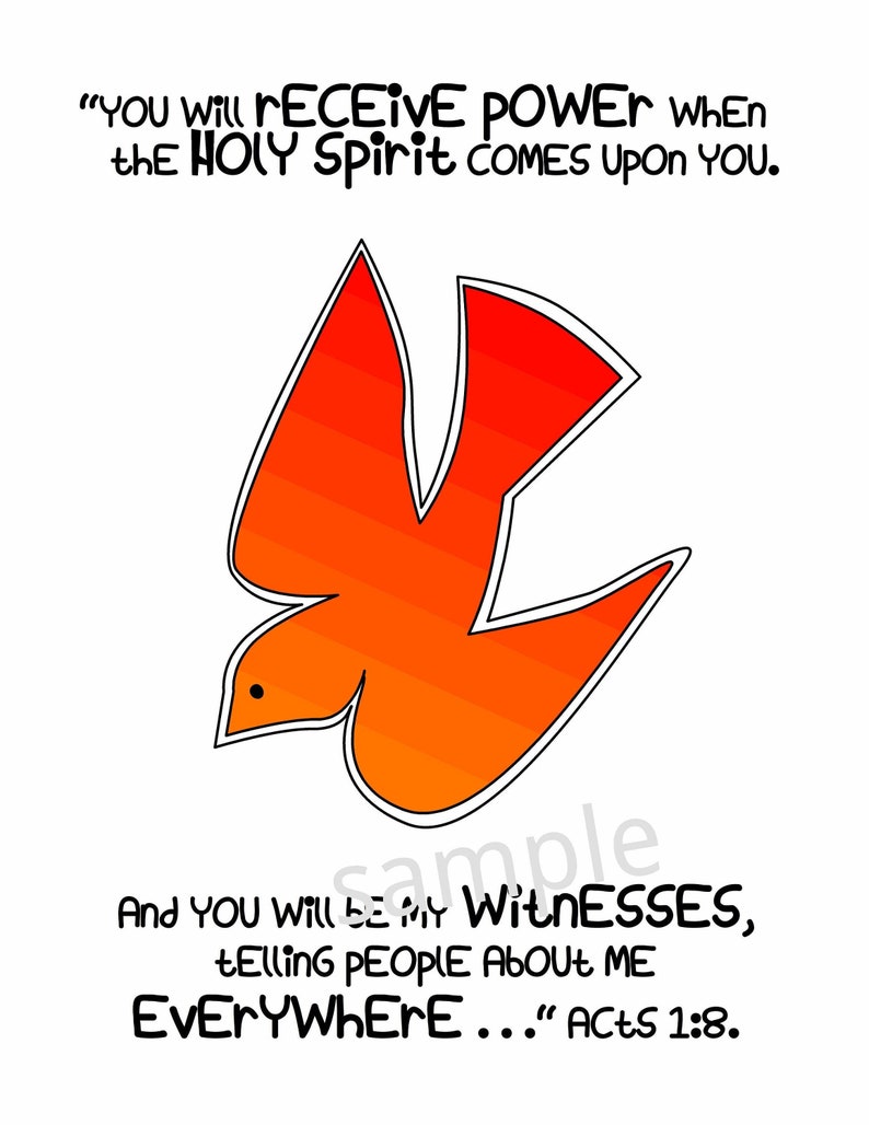 PENTECOST Craft | Kids Handprint, Finger Paint, Coloring Activity ...