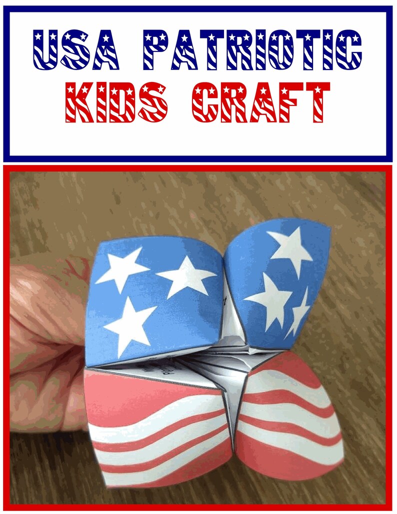 July 4th Craft Patriotic Kids | Fourth of July Children's Activity ...