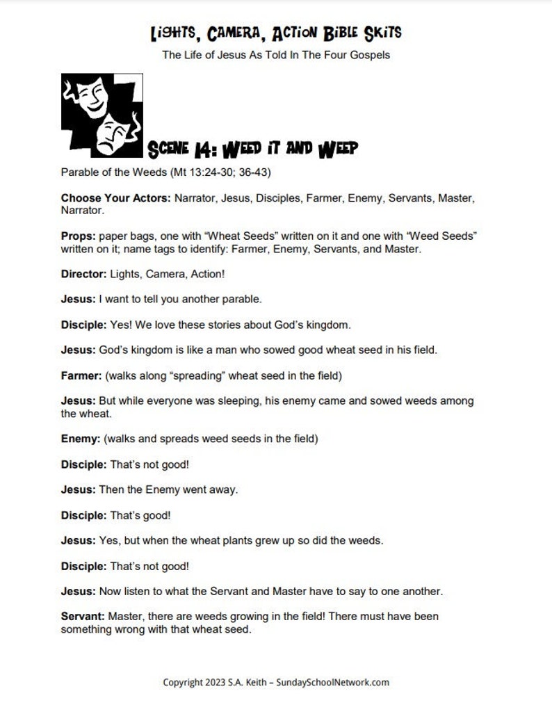 Bible Skits on the Life of Jesus 25 Gospel Skits Christian Drama Sunday ...