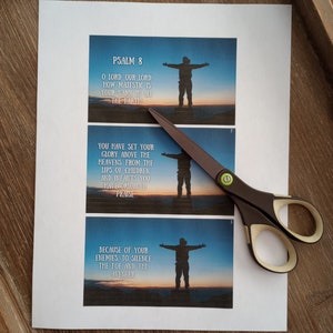 Psalm 8 Memory Cards: Bible Verse Memorization (PDF & JPG) - Etsy
