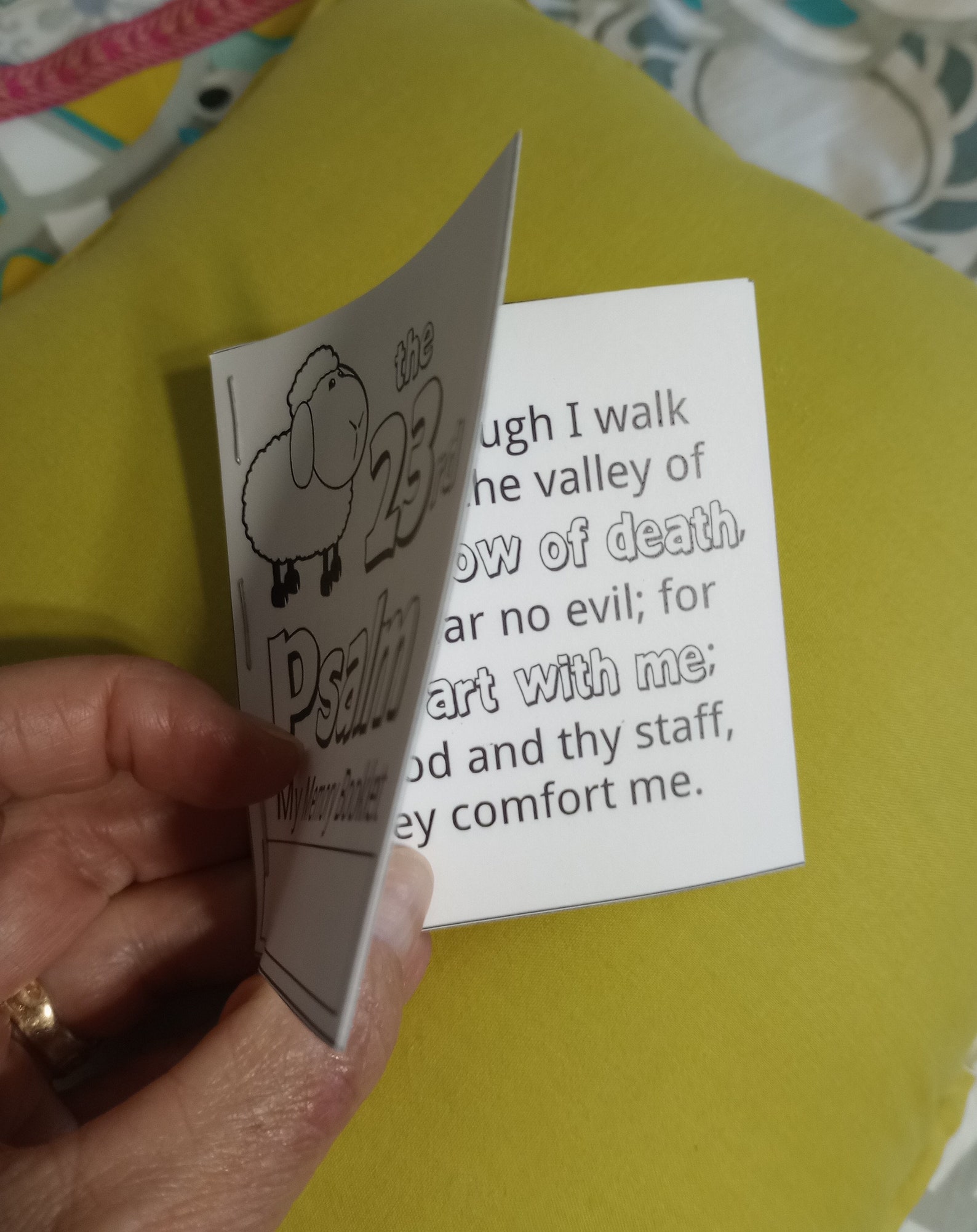 Psalm 23 Bible Memory Booklet: Sunday School Craft (PDF) - Etsy