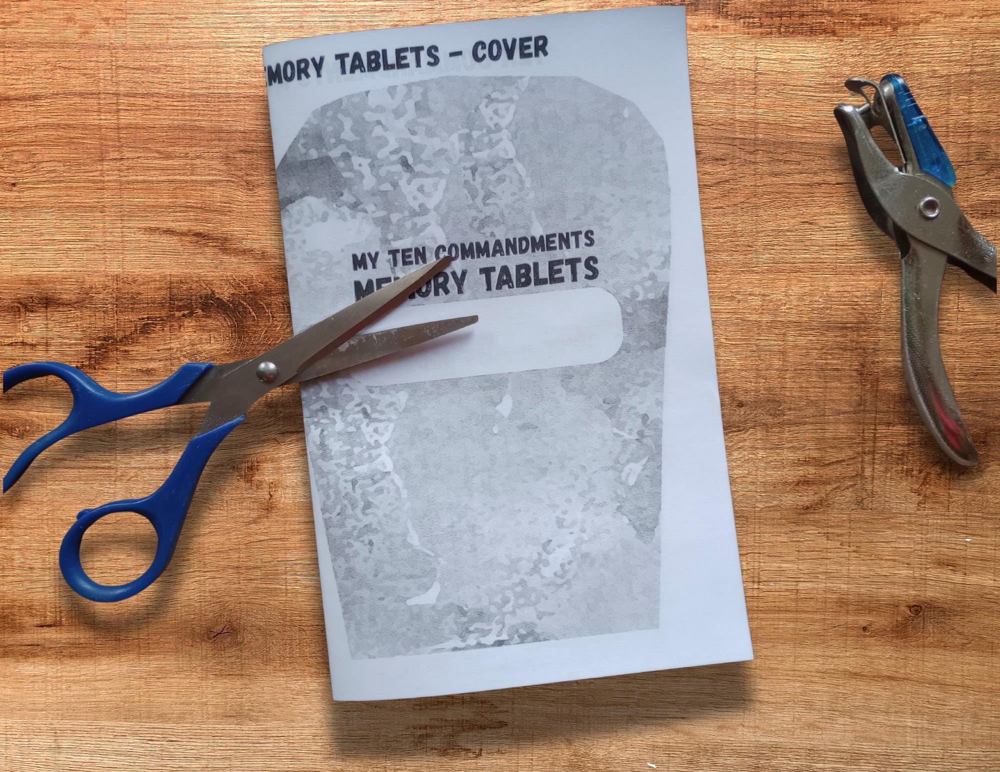 Ten Commandments Tablet Craft: DIY Bible Lesson, Sunday School (PDF ...