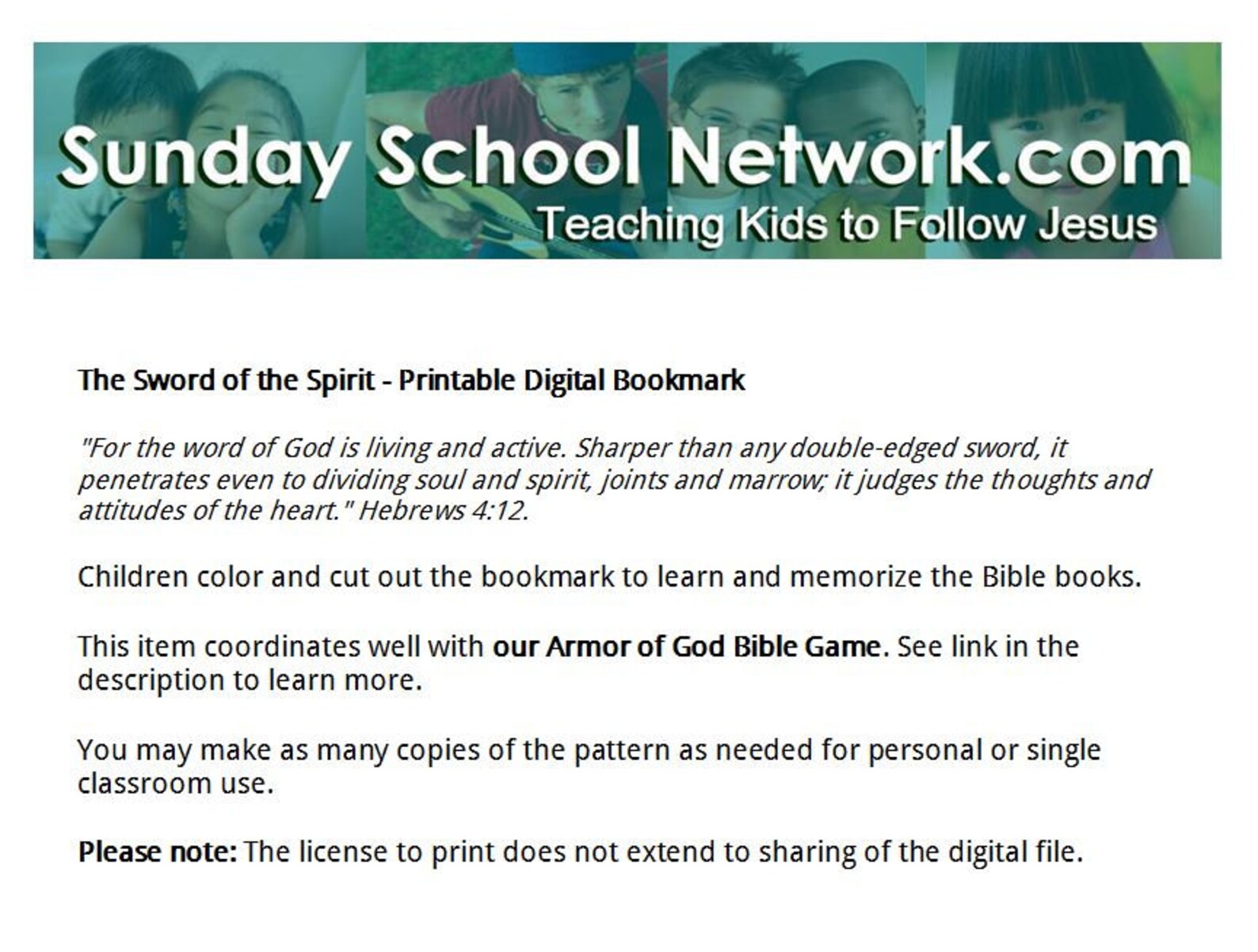 Sword of the Spirit Printable Bible Bookmark, Old Testament, New ...