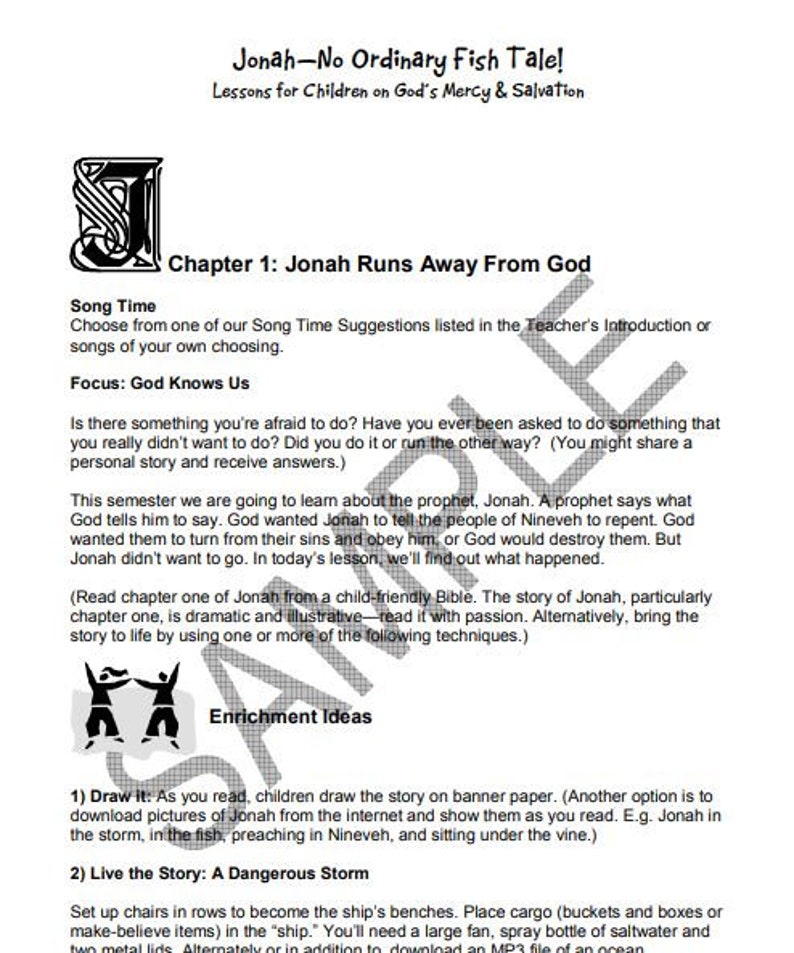 Jonah Bible Lessons, Sunday School Curriculum, God's Mercy, Bible Clubs ...
