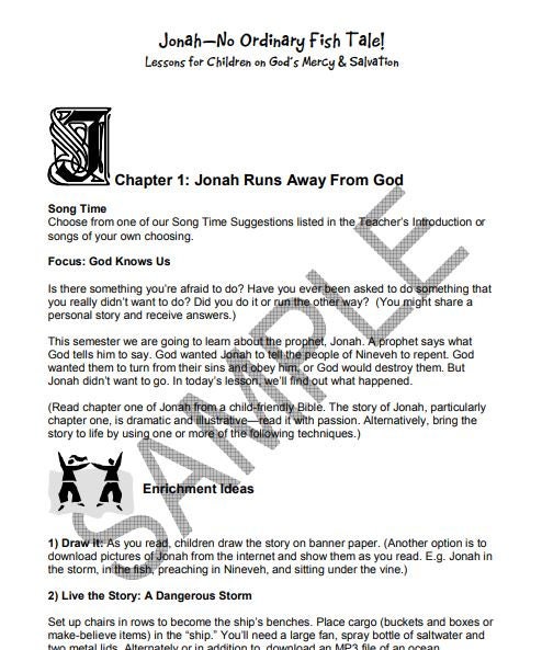 Jonah Bible Lessons, Sunday School Curriculum, God's Mercy, Bible Clubs ...