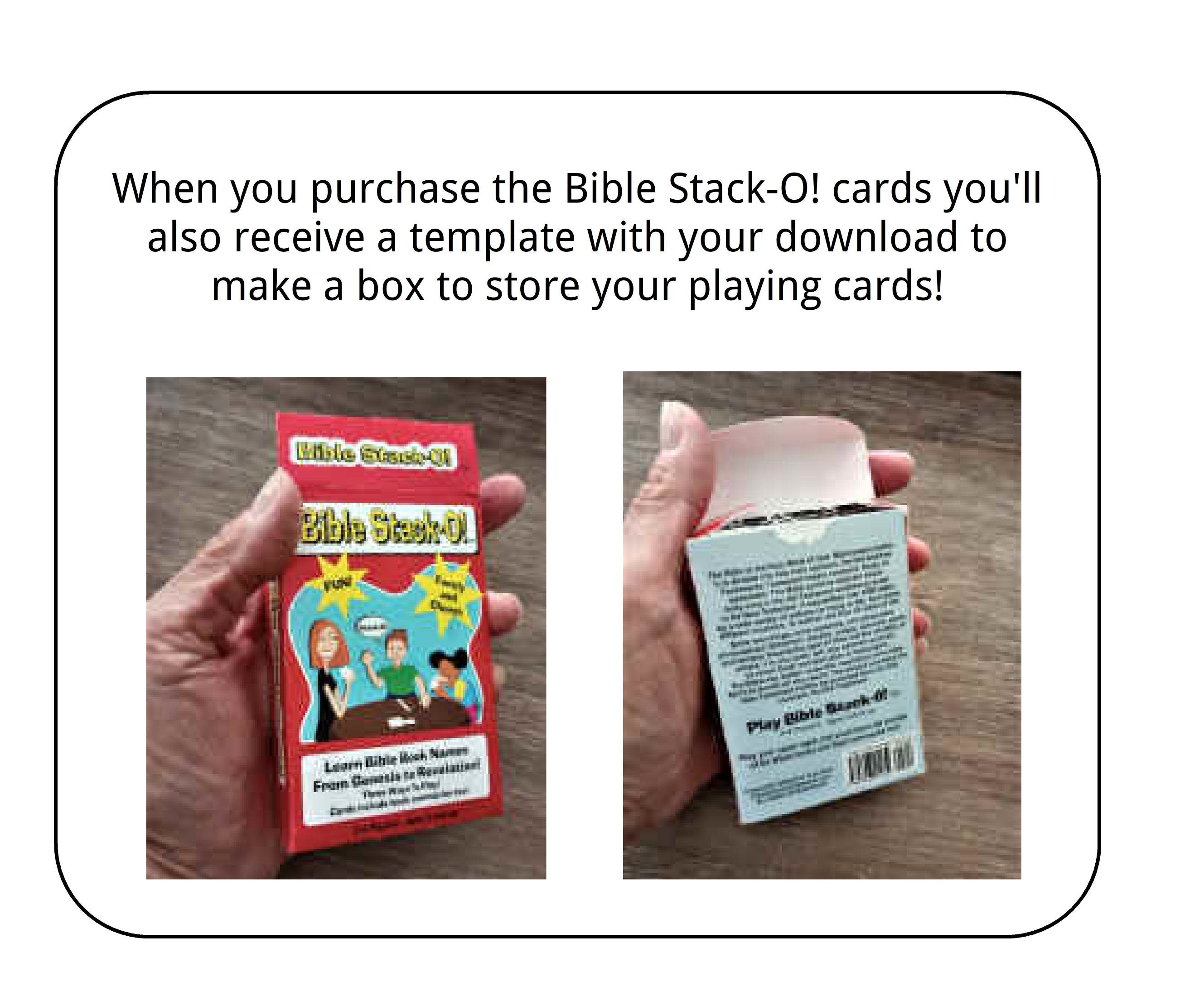 Bible Stack-o! Card Game: Learn Books of the Bible (digital Download ...