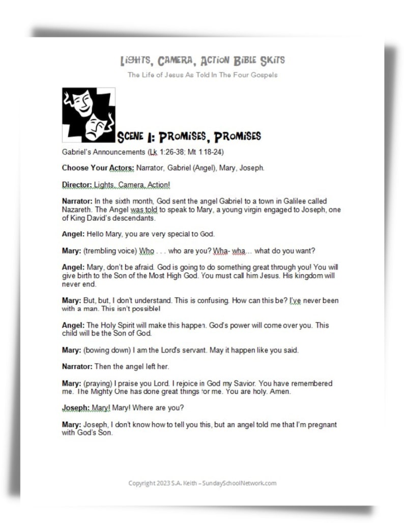 Life of Jesus Bible Skits: 25 Gospel Skits for Children's Ministry - Etsy