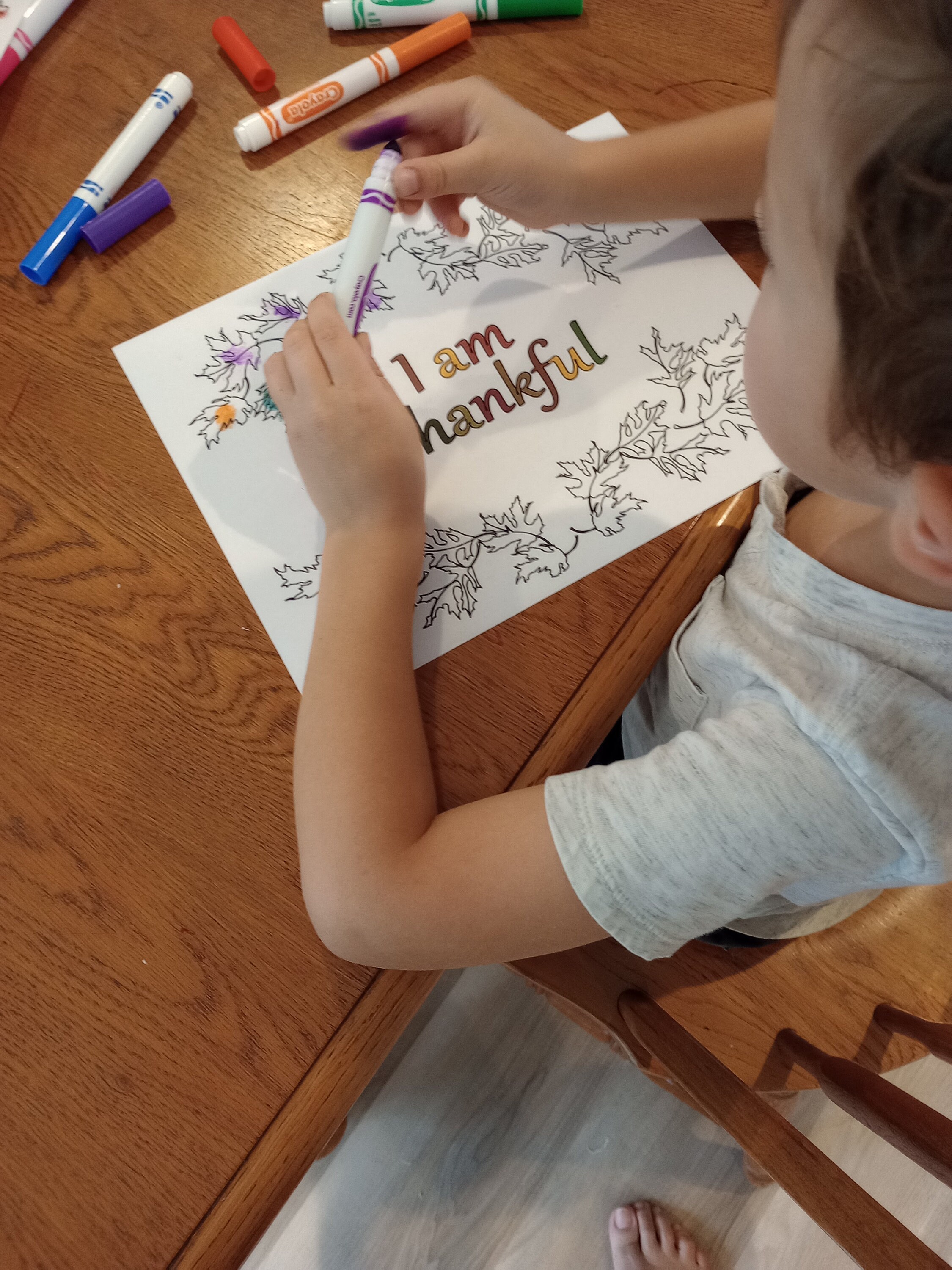 Thanksgiving Craft Fingerprint Art Activity, Kindergarten Classroom ...