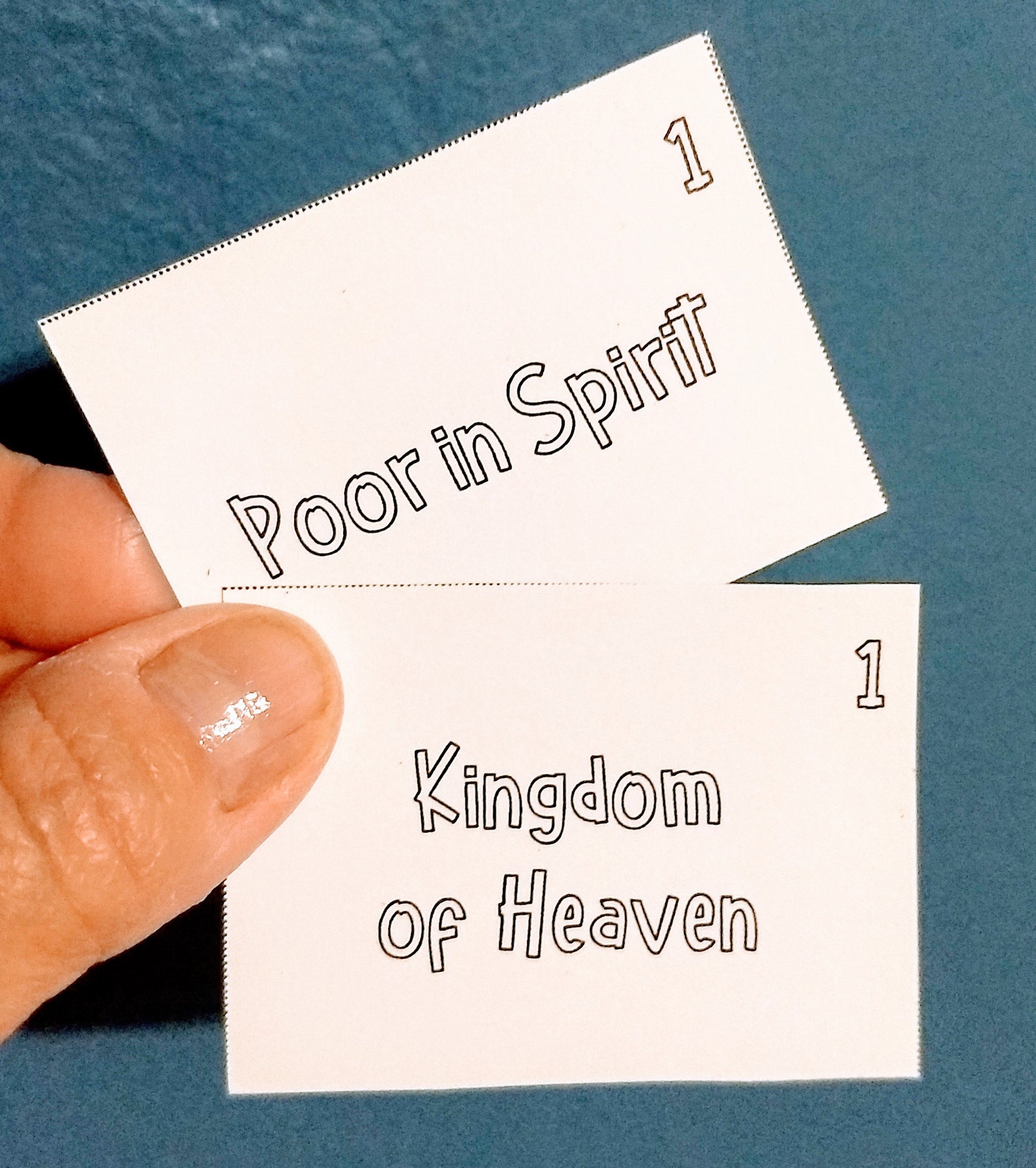 Beatitudes Bible Memory Card Game: Christian Homeschool (digital ...