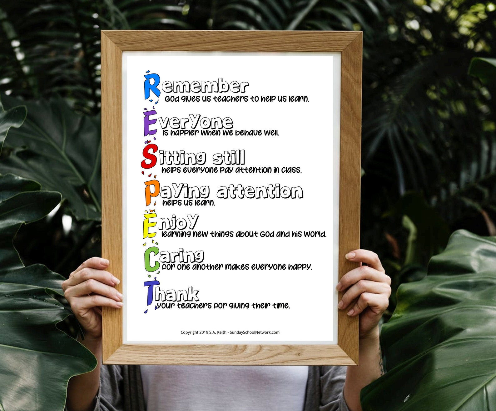Classroom Discipline, Teach Respect, School Class Rules Printable ...