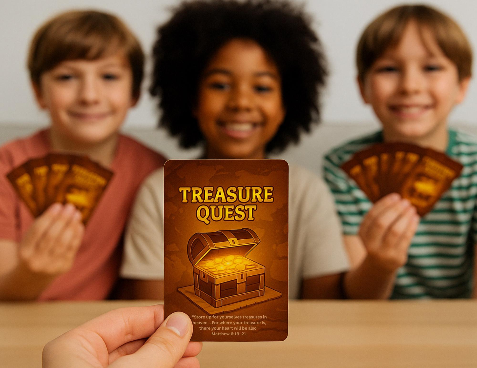 Christian Card Game: Treasures in Heaven, Bible Sunday School (PDF ...