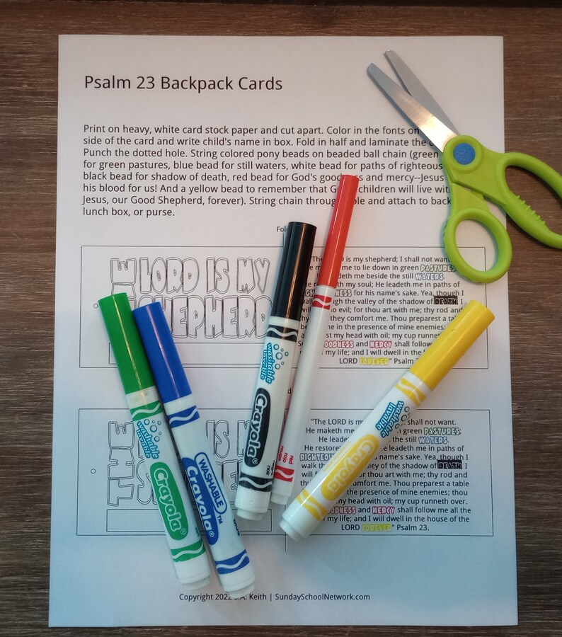 Psalm 23 Bible Lesson Plan: Good Shepherd, Children's Ministry (digital ...