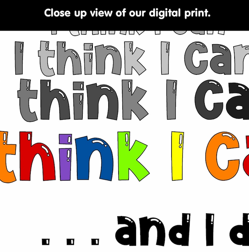 I Think I Can Growth Mindset, Classroom Motivational Poster, Positive ...