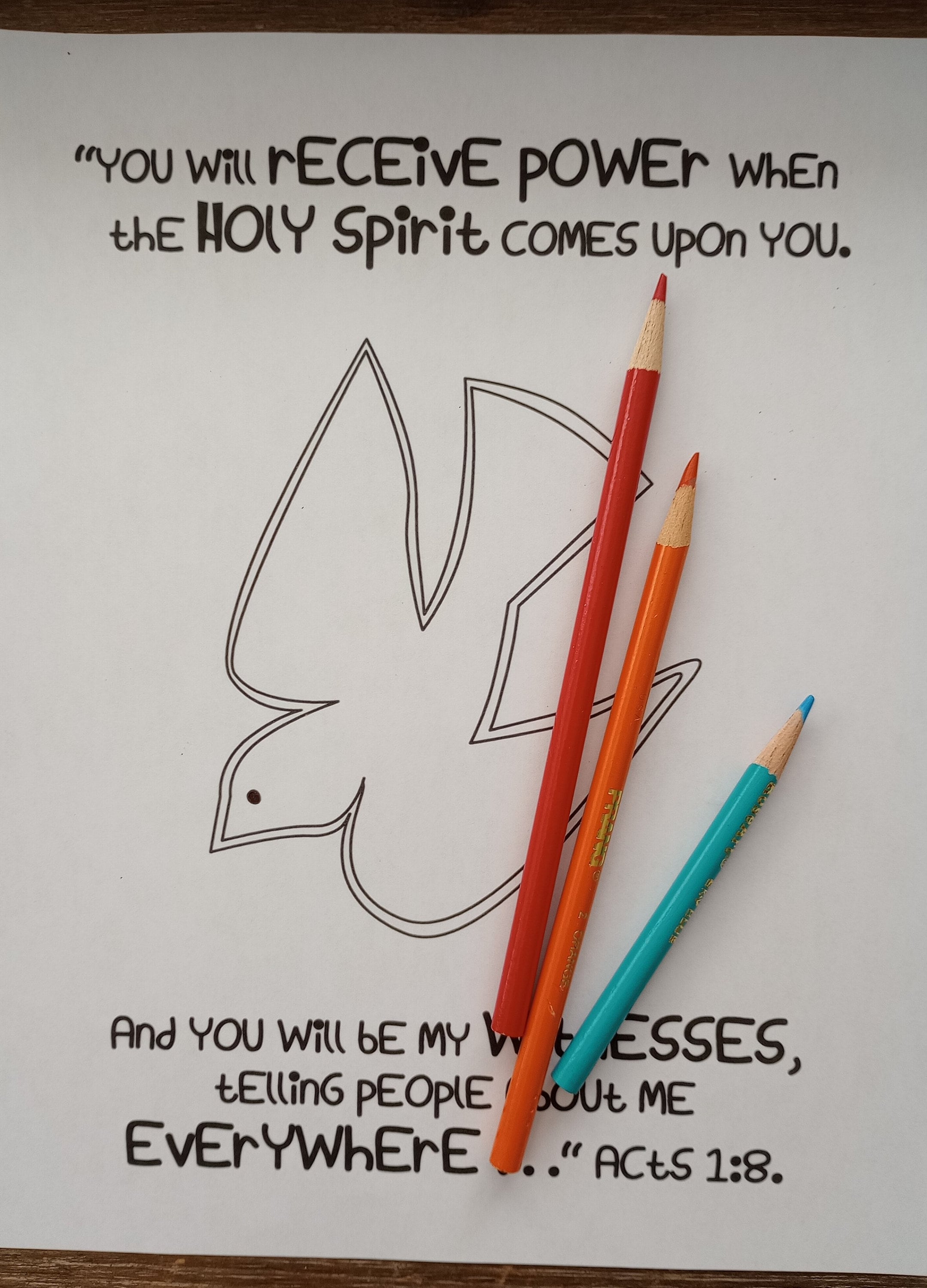 PENTECOST Craft | Kids Handprint, Finger Paint, Coloring Activity ...