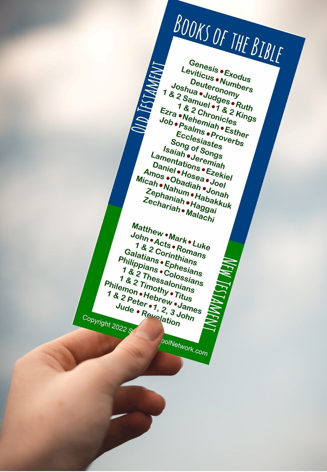 Bible Books Bookmark | Old & New Testament Books | Christian Education ...