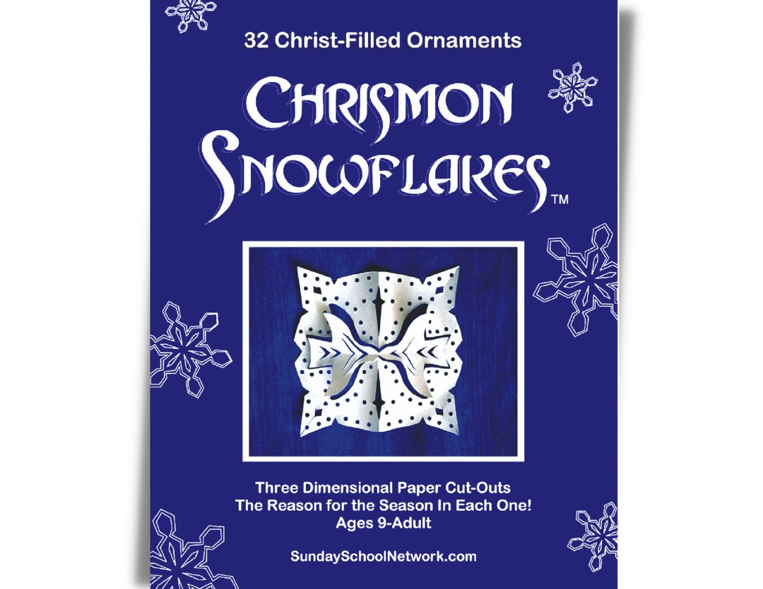 Chrismon Snowflake Ornaments: Christian Paper Crafts (digital Book) - Etsy