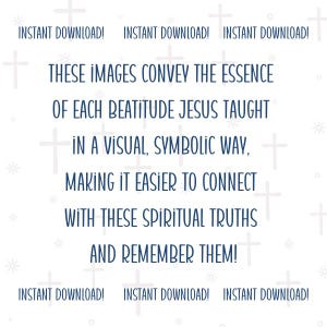 Beatitudes Pictograms: Bible Lessons for Children (PDF Download) - Etsy