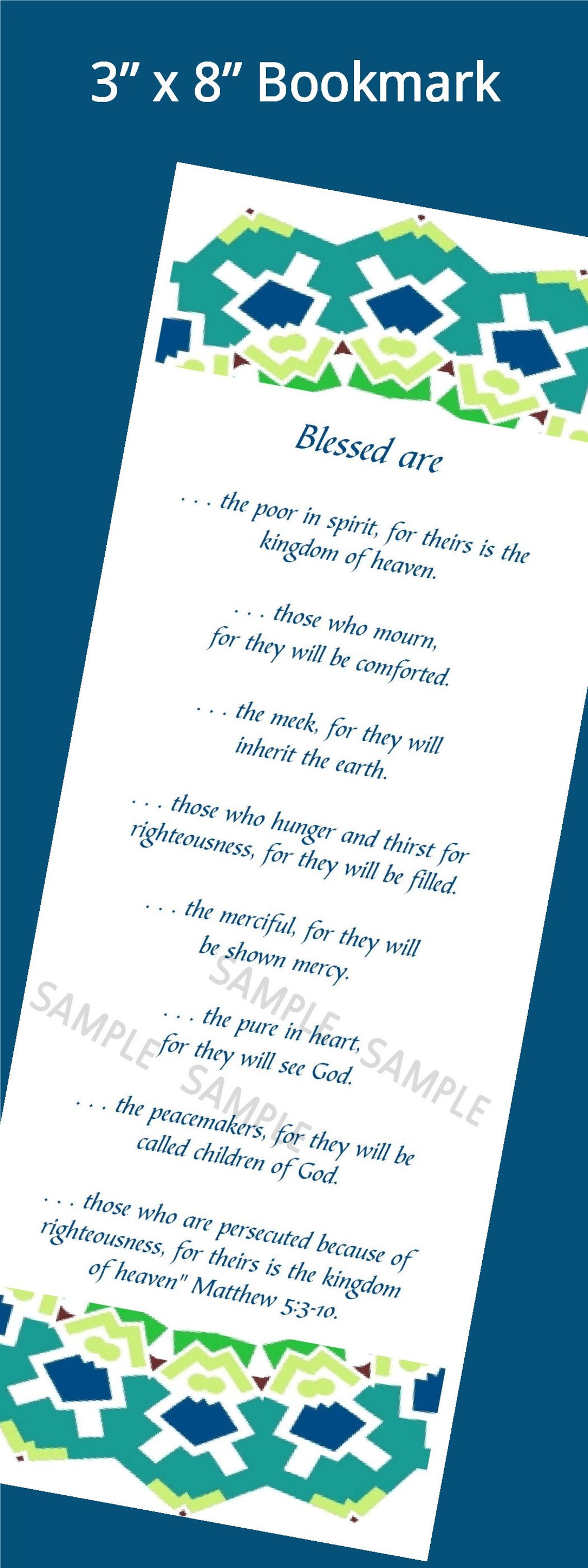 Beatitudes Bookmark & Memory Cards | Kingdom Living | Bible ...