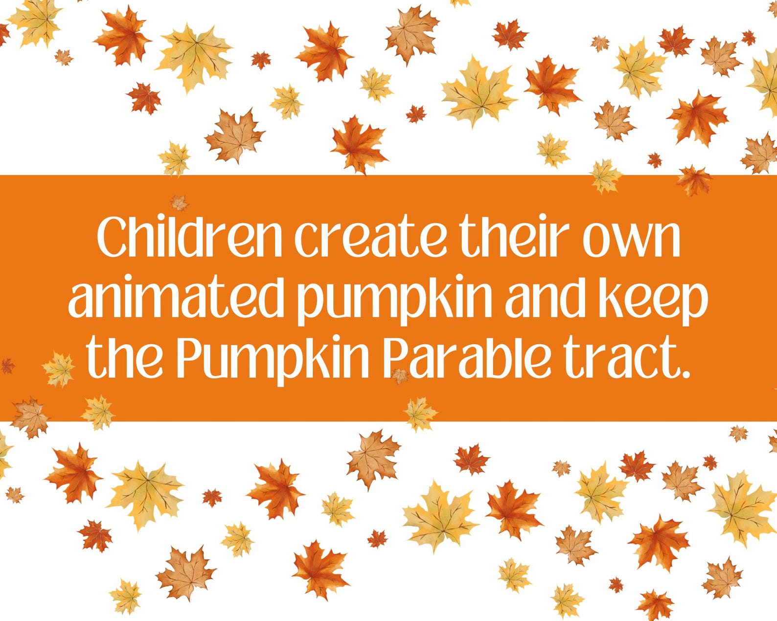 Pumpkin Parable Craft: Christian Halloween Alternative Activity (PDF ...