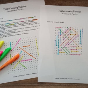 Psalms Word Search Puzzle: KJV Bible Activity (PDF Pattern) - Etsy
