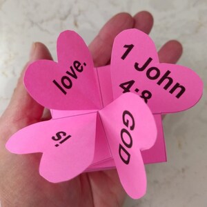 God is Love Craft | Heart Box | Sunday School Printable | Home-school ...