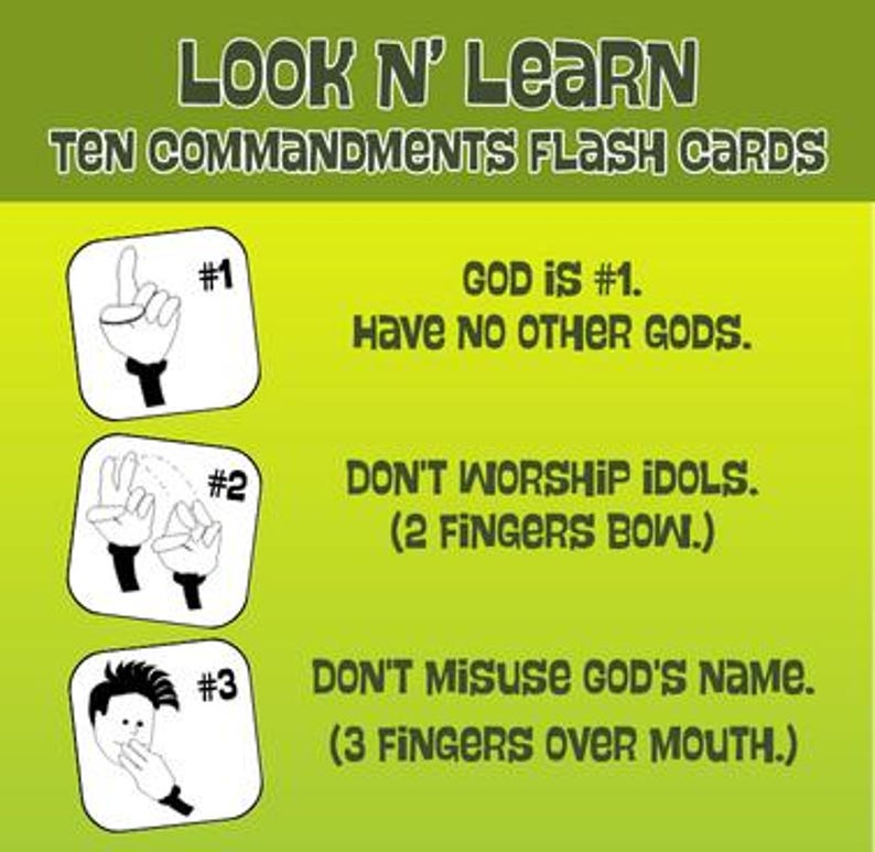 Ten Commandments Bible Game: Command Quest for Sunday School (PDF ...