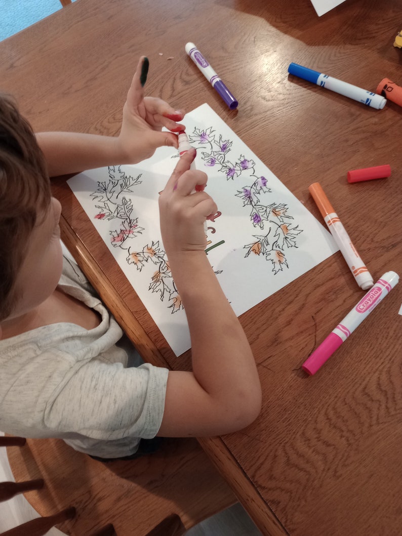 Thanksgiving Craft Fingerprint Art Activity, Kindergarten Classroom ...