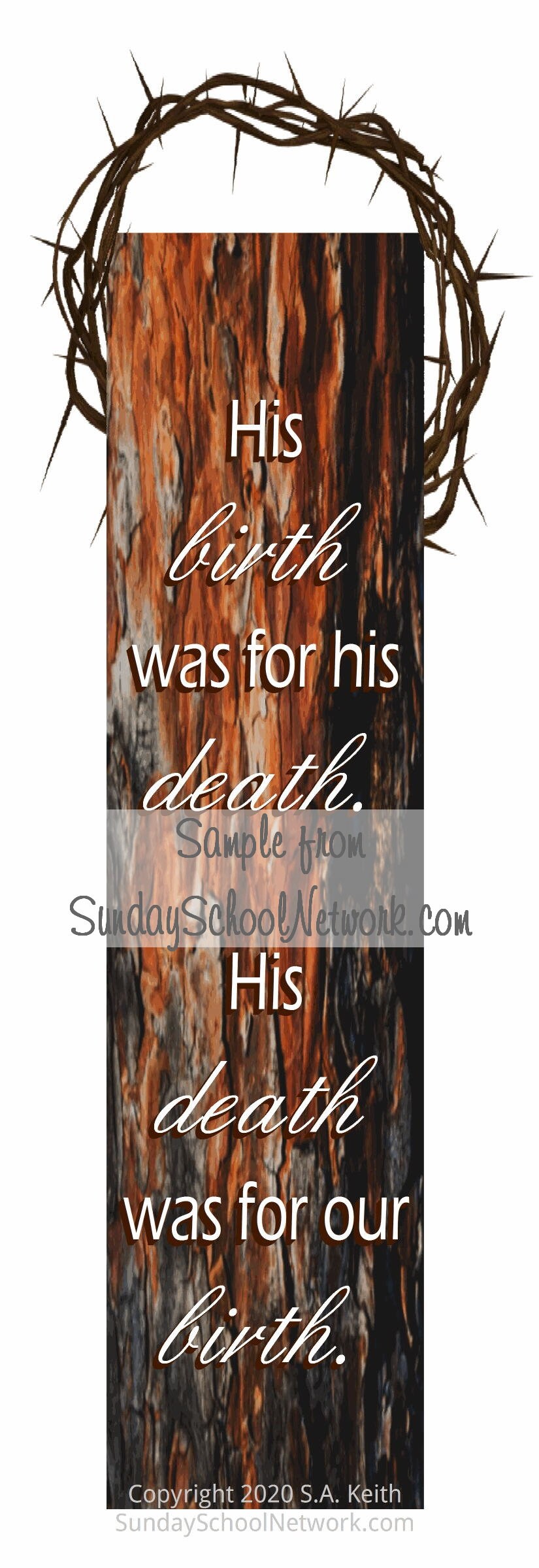 Easter Bible Bookmark Resurrection Gift, Printable Scriptural ...