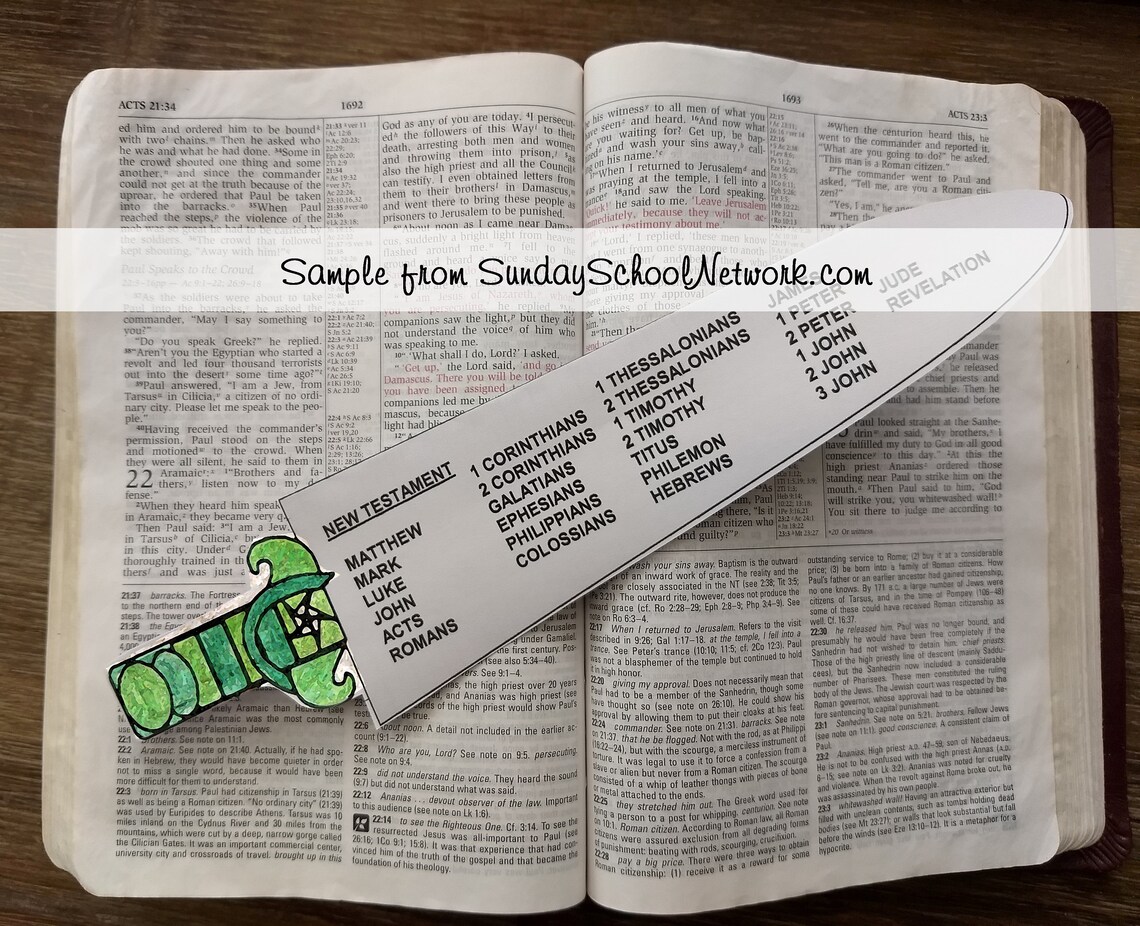 Sword of the Spirit Printable Bookmark: Armor of God Bible Game (PDF ...
