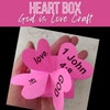 Valentine's Bible Craft Printable, Kids Valentine's Day Activity, Jesus ...