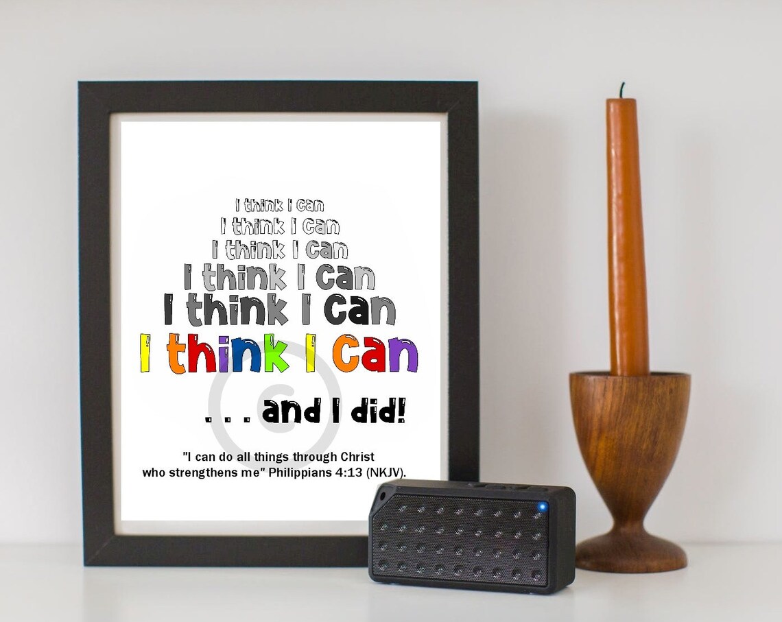 I Think I Can Growth Mindset, Classroom Motivational Poster, Positive ...