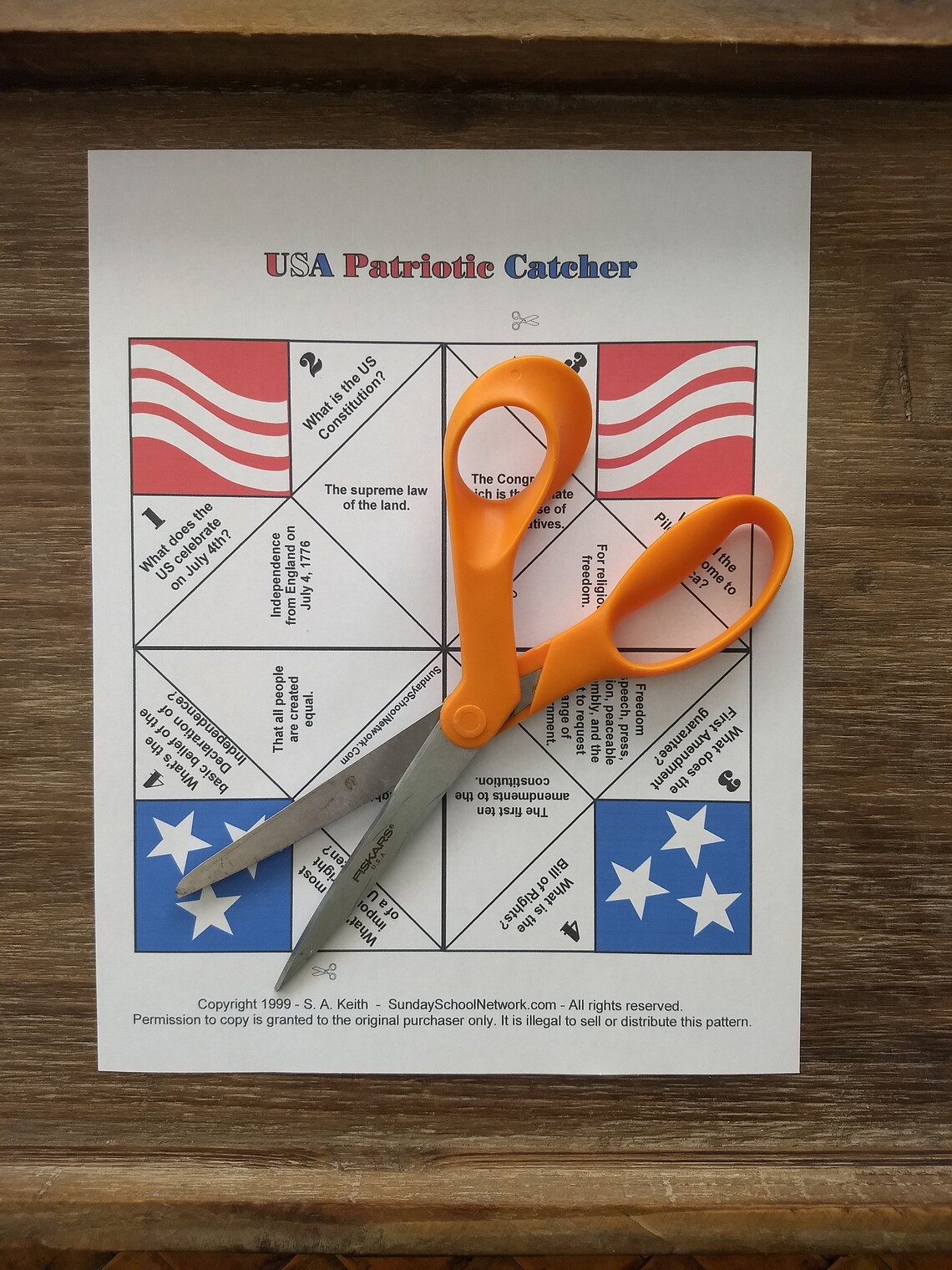 July 4th Craft Patriotic Kids | Fourth of July Children's Activity ...