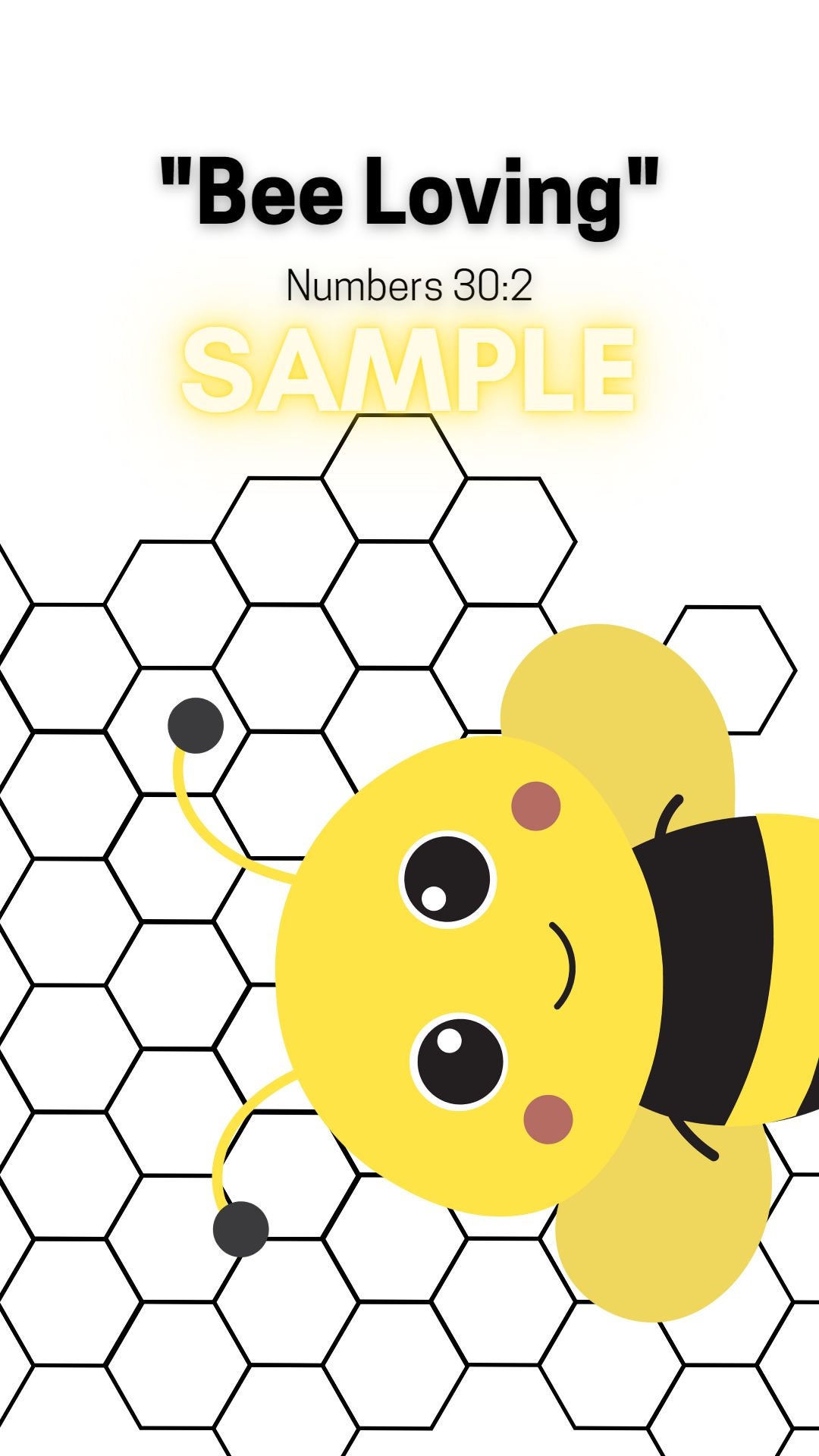 Bee Bible Verse Cards for Kids: Christian Education (PDF Pattern) - Etsy