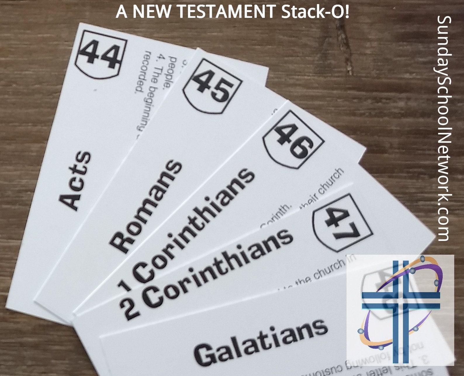 Bible Stack-o! Card Game: Learn Books of the Bible (digital Download ...