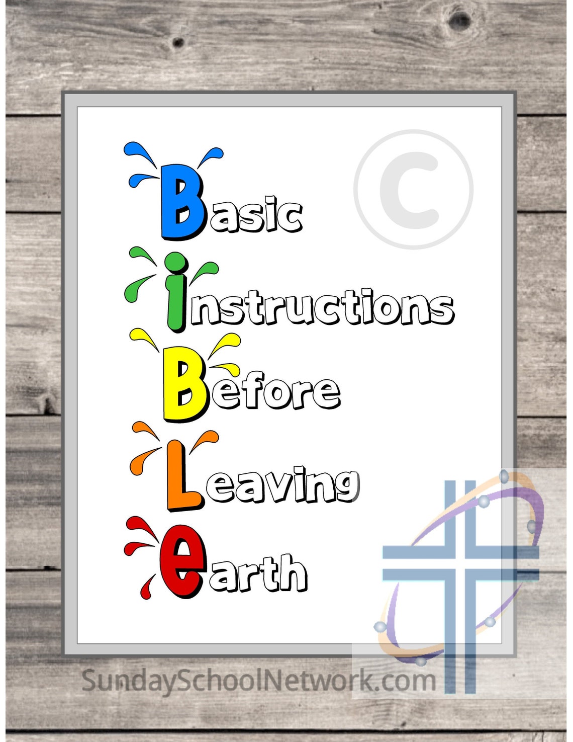 BIBLE Acronym Poster: Christian Classroom Decor (digital Download) - Etsy