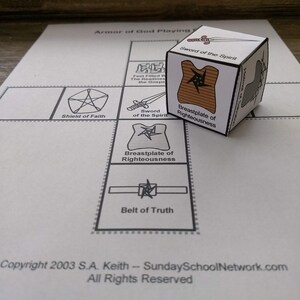 Armor of God Bible Game for Kids | Full Armour Playing Cube | Ephesians ...