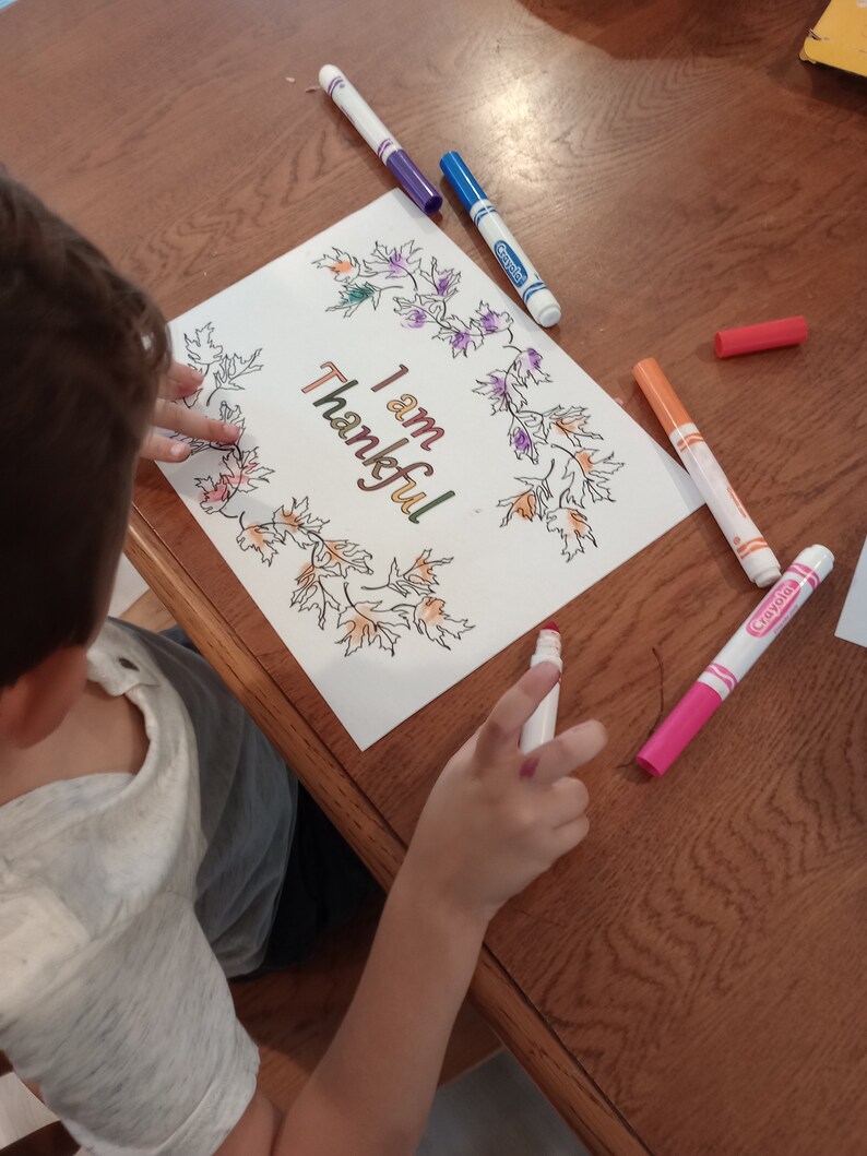 Thanksgiving Craft Fingerprint Art Activity, Kindergarten Classroom ...