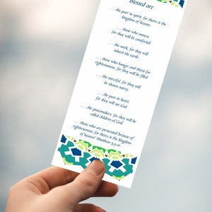 Beatitudes Bookmark & Memory Cards | Kingdom Living | Bible ...