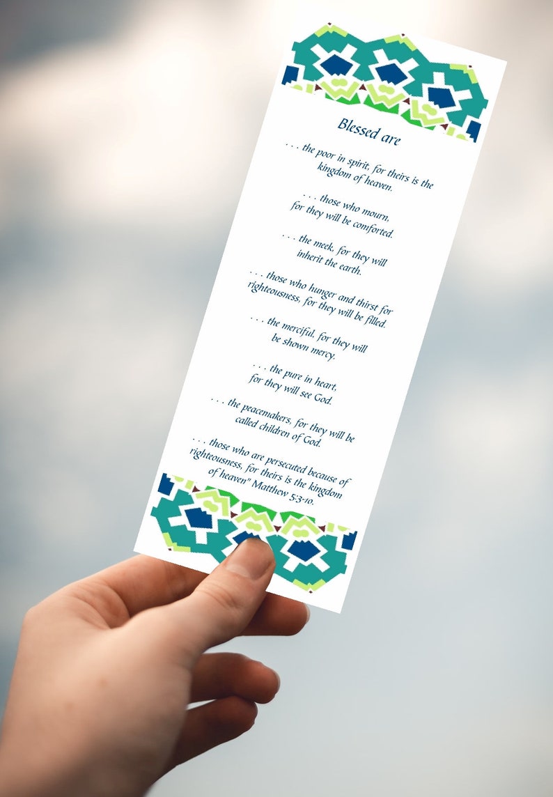 Beatitudes Bookmark & Memory Cards | Kingdom Living | Bible ...