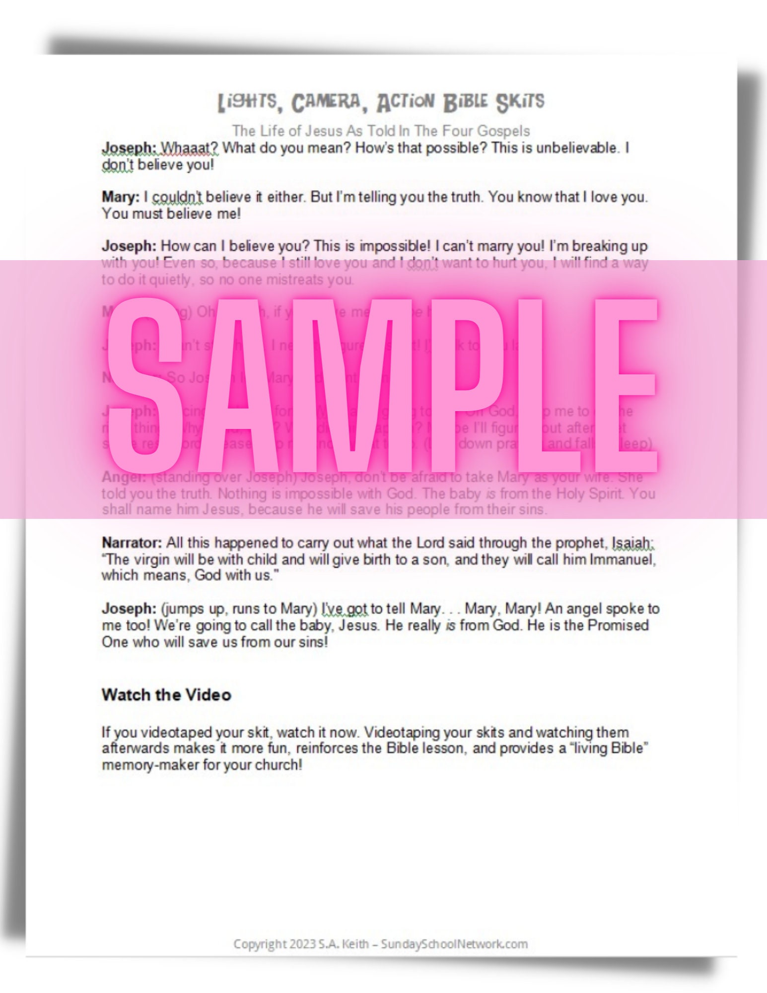 Life of Jesus Bible Skits: 25 Gospel Skits for Children's Ministry - Etsy